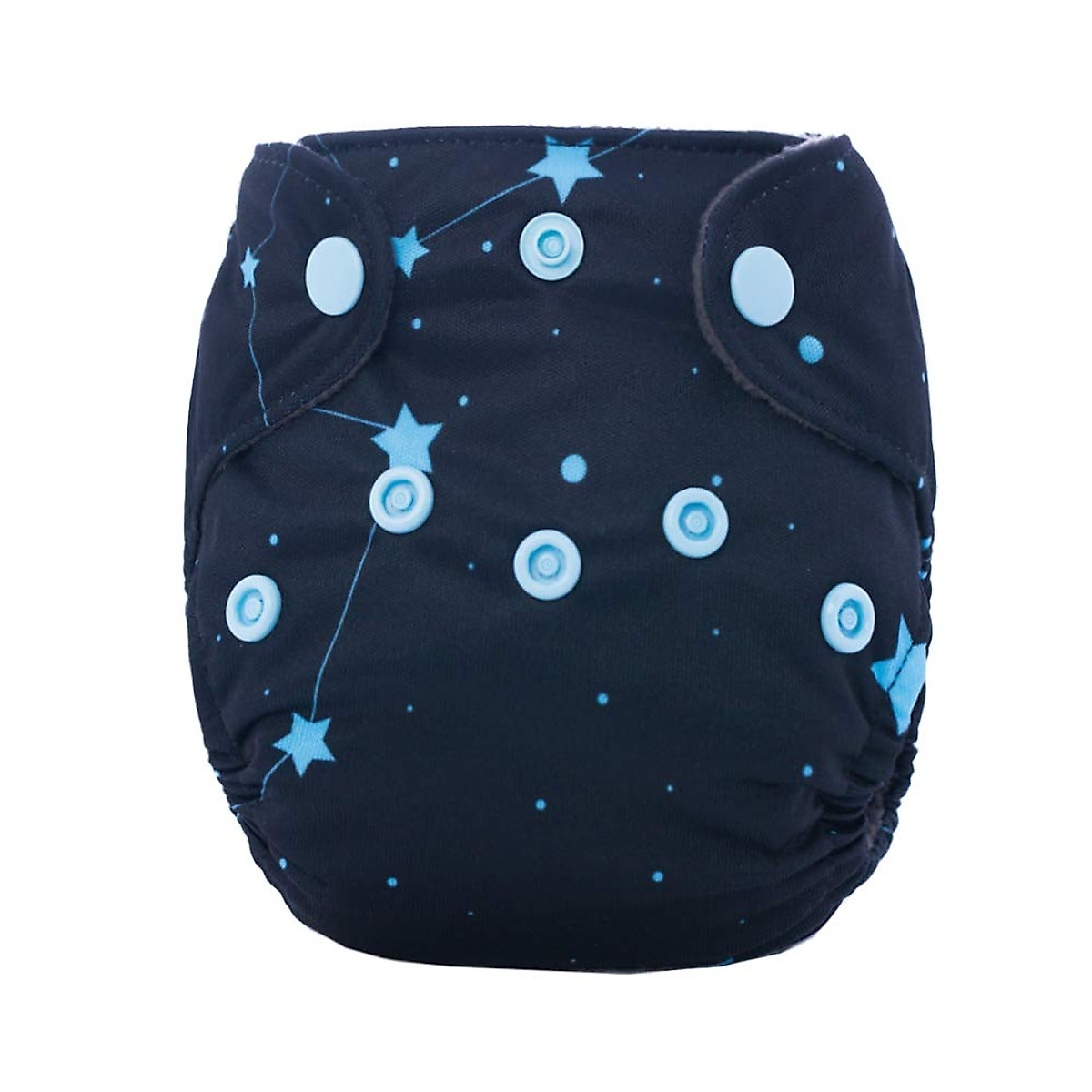 Thank u Mom Cloth Diapers Newborn All in One for Full Term or Preemie Babies or Smaller Infants 6Pack (Space Mysteries)