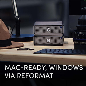 SanDisk Professional 20TB G-DRIVE PRO - Enterprise-Class Desktop Hard Drive, Thunderbolt 3, USB-C, 7200RPM Ultrastar Drive Inside - SDPH51J-020T-NBAAD