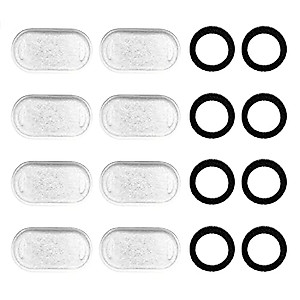 16 Packs Cat Water Fountain Filters for Stainless Steel 108oz/3.2L & 67oz/2L Adjustable Water Flow Pet Fountain, Replacement Filters for Pet Drinking Fountain