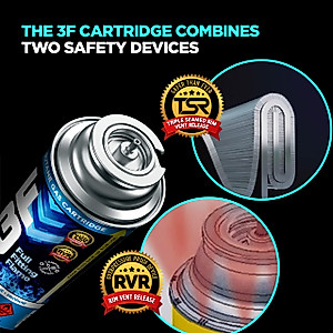 3F Culinary Professional Torch + 4 Butane Canisters Included Cooking Torch Baking Searing Campfires Charcoal Grills Camping Butane Fuel