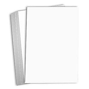 Hamilco White Cardstock Thick 11x17 Paper - Heavy Weight 80 lb Cover Card Stock 50 Pack