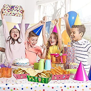 Nabenkalu Cartoon Melon Paper Food Trays 24pcs Watermelon Snack bowl for Kid Theme Birthday Decoration Baby Shower Party Supplies