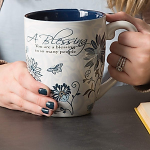 Pavilion Gift Company Blessing Ceramic Mug, 17-Ounce, Mark My Words,Multicolored