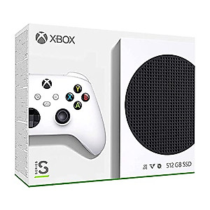 Microsoft Xbox Series S 512GB Game All-Digital Console + 1 Xbox Wireless1 Controller, White - 1440p Gaming Resolution, 4K Streaming Media Playback, WiFi (Renewed)