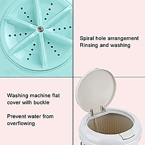 Portable Washing Machine, 8L Ozone Sterilization Mini Washing Machine for Washing Baby Clothes Underwear or Small Item Apartment Dorm Travelling Small Spaces Gift for Friend or Family(1#)