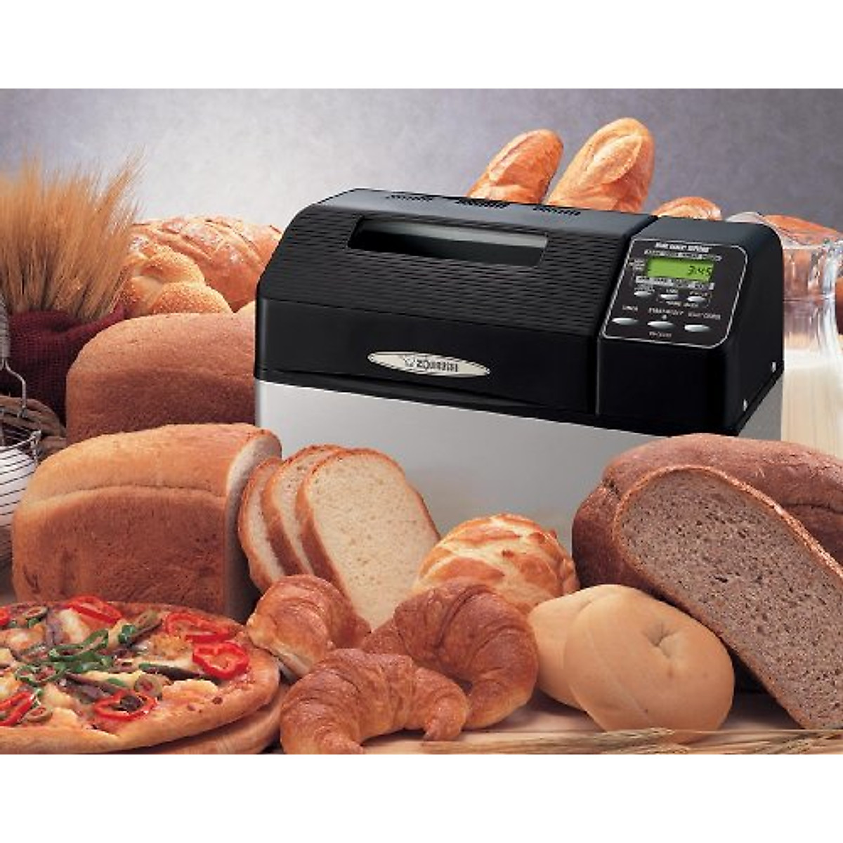 Zojirushi BB-CEC20 Home Bakery Supreme 2-Pound-Loaf Breadmaker, Black