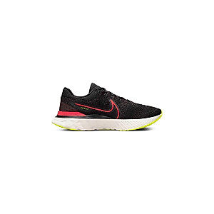 Nike mens React Infinity Run Flyknit 3 DH5392003, Black/Siren Red, 10