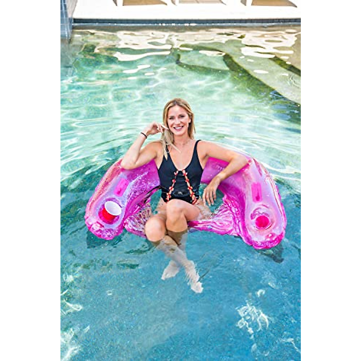 Poolcandy Orchid Glitter Sun Chair Jumbo 48"