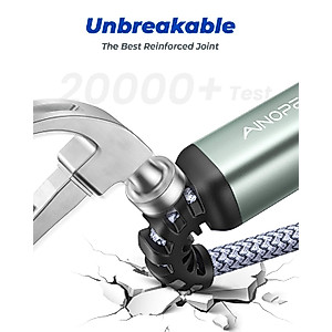 AINOPE Printer Cable USB A to USB B Printer Cable High-Speed Nylon Braided USB 2.0 MIDI Cable for HP Canon Brother Dell Epson Lexmark DAC, 10ft/Grey