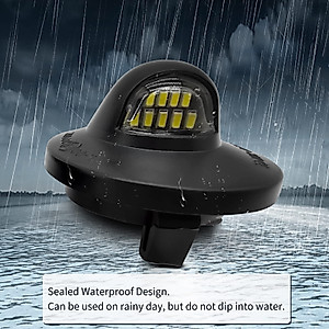 AlyoNed Full LED License Plate Light Tag Lamp Assembly Compatible with Ford F-150 F-250 F-350 F-450 F-550 Super Duty Explorer Expedition Ranger Excursion Bronco Truck Pickup