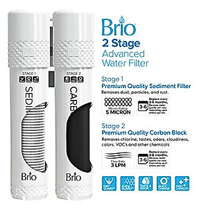 Brio Countertop Self Cleaning Bottle Less Water Cooler Dispenser with Filtration - Hot Cold and Room Temperature Water
