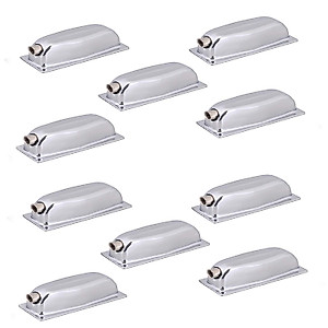 Rectangular Shape Drum Claw Hook 10pcs Iron Drum Claw Hook for Bass Drums & Snare Drum,Silver