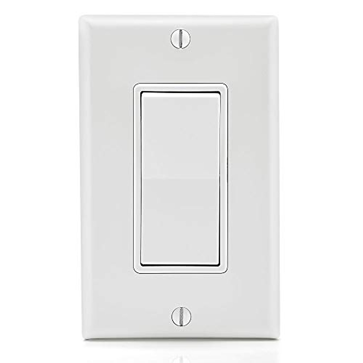 Leviton 5603-2AW Antimicrobial 15Amp 120/277V Decora Rocker 3-Way AC Quiet Switch, White