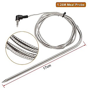 WADEO Replacement Parts for Pit Boss Pellet Grills Digital Temperature Control Panel Kit, Thermostat Controller Board, Temperature Probe, Ignitor, Meat Probe, Fuse and Fixing Band