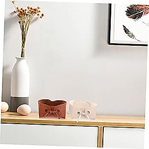 4 pcs Desktop Storage Box Key Organizer Tray dice Rolling mat Board Game Storage entryway catchall Holder Dresser Organizer Table Decor Tabletop Storage Tray Manager Leather Coin