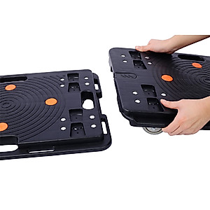 Furniture Moving Dolly, 4Pcs Moving Dolly, Heavy Duty Furniture Rolling Mover, Interlocking Moving Dolly with 4 Wheels for Couch Boxes Heavy Items, 23.6 x 15.7 inch 330 Lbs (2)