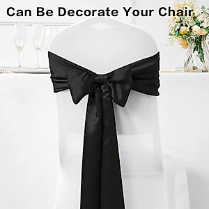 GFCC Pack of 10 Black Satin Table Runner 12 x 108 Inches for Wedding Party Events Decoration