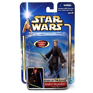 Star Wars 2002 Saga Collection Anakin Skywalker Hanger Duel (Attack of the Clones) #22 Action Figure 3.75 Inches