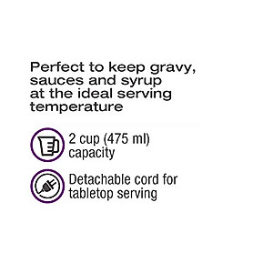 Salton Boat Entertaining Gravy Warmer, Small, White