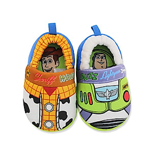 Disney Toy Story Sheriff Woody Buzz Lightyear Little Boys Aline Slippers (Multicolor, 13-1 M US Little Kid)