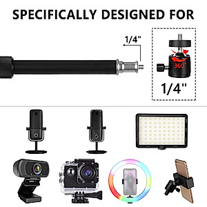 Geekria for Creators Microphone Arm Compatible with Elgato Wave Neo, Wave:1, Wave:3 Mic Boom Arm Mount Adapter, Suspension Stand, Mic Scissor Arm, Desk Mount Holder