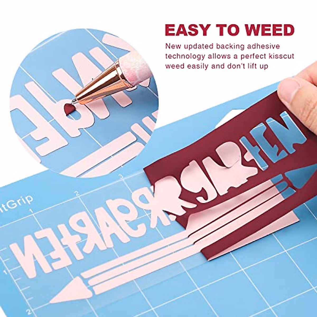 V C VACREER Maroon Heat Transfer Vinyl,HTV Vinyl Rolls Iron on Vinyl for Tshirts Heat Press Easy to Cut and Weed Smooth 12"x5ft