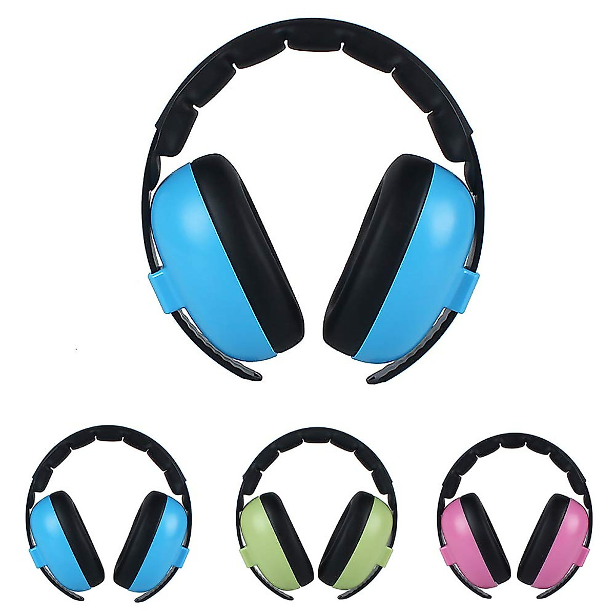 Noise Cancelling Headphones for Kids, Kids Noise Reduction Earmuffs Sound Blocking Kids Hearing Protection Earmuffs for Toddlers & Children Age 0-5 Years (Blue)