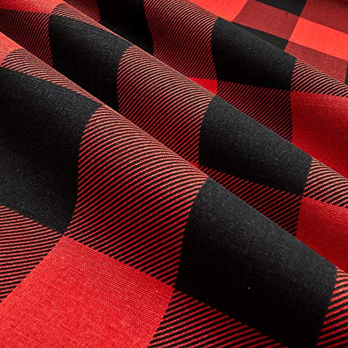 Premier Prints Buffalo Check Red/Black, Fabric by the Yard