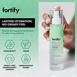 Fortify Skincare 9-in-1 Korean Facial Mist Spray with Hyaluronic Acid & Aloe Vera - Anti-Aging & Hydrating - Dermatologist Tested, Fragrance-Free - All Skin Types, Clean Beauty - 130ML/4.39 FlOz