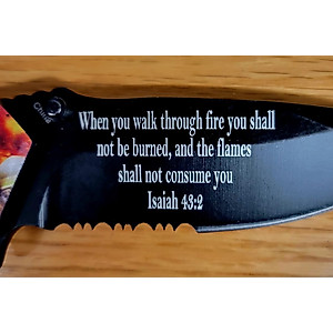 Hattricks Goodimpression Firefighter Personalized Tactical Folding Pocket Knife for Firemen and Firewomen