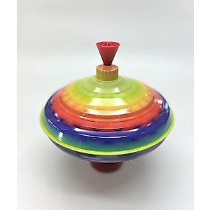 Choral Multicolor Music Spin Top Toy toupi for Children from KsmToys Bolz. The Funny Buzzing Choral Hum Gets Louder As The Top Spins Faster Ages 18 m+