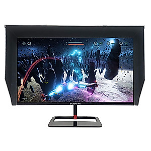 Sceptre 27 inch IPS 2K LED Monitor 2560x1440 QHD HDR400 HDMI DisplayPort up to 144Hz 1ms Height Adjustable Include Gaming Blinders Build-in Speakers, Machine Black (E278B-QPN168+)