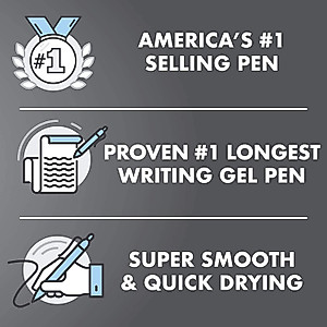 PILOT G2 Premium gel Pens, Fine Point Gel Ink Pen, 0.7 mm, Refillable & Retractable Rolling Ball, 5 Black and 5 Blue pens (Bulk pack of 10 Pens) (14784)