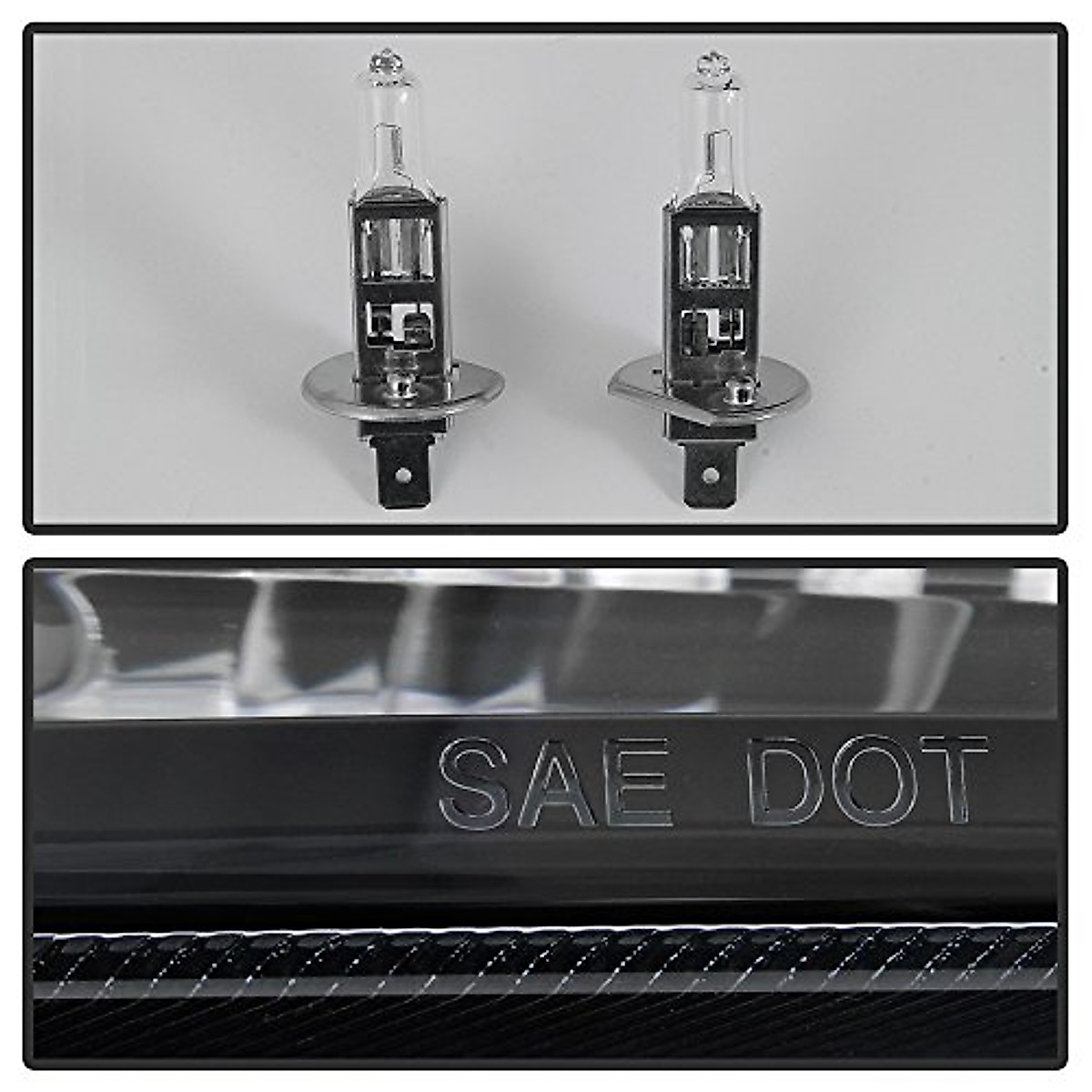 ACANII - For 2005-2007 Ford F250 F350 F450 Superduty Black LED Tube Projector Headlights Headlamps Pair Set Left+Right