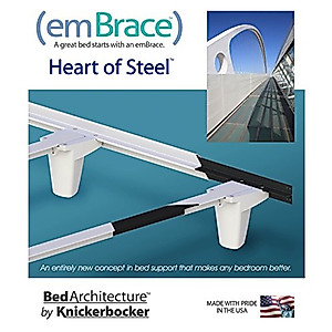 Knickerbocker Embrace Designer Foundation - Full Size - Black Bed Frame - Heavy Duty