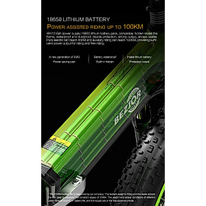 Fat Tire E Bike for Adults Big People 26" 48V 1500W 5 Speed Electric Motor 7 Speed Manual Gears LED Smart Meter Cruising Range 40-100Km Max Load 260KG Lithium Battery Electric Bicycles