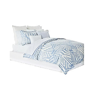Lauren Ralph Lauren Bennett Geometric 3-Pc. Full Queen Duvet Cover Set Cornflower Blue