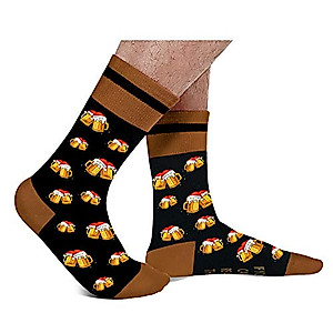 AGRIMONY Funny Socks for Men and Women Boys Teens- If You Can Read This Bring Me Novelty Crew Socks - Funky Cotton Crazy Colorful Socks-Valentines Day Christmas Gift