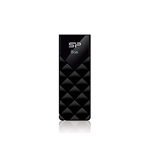 Silicon Power 8GB Ultima U03 USB 2.0 Flash Drive - 8 GB - USB 2.0 - Mystery Black