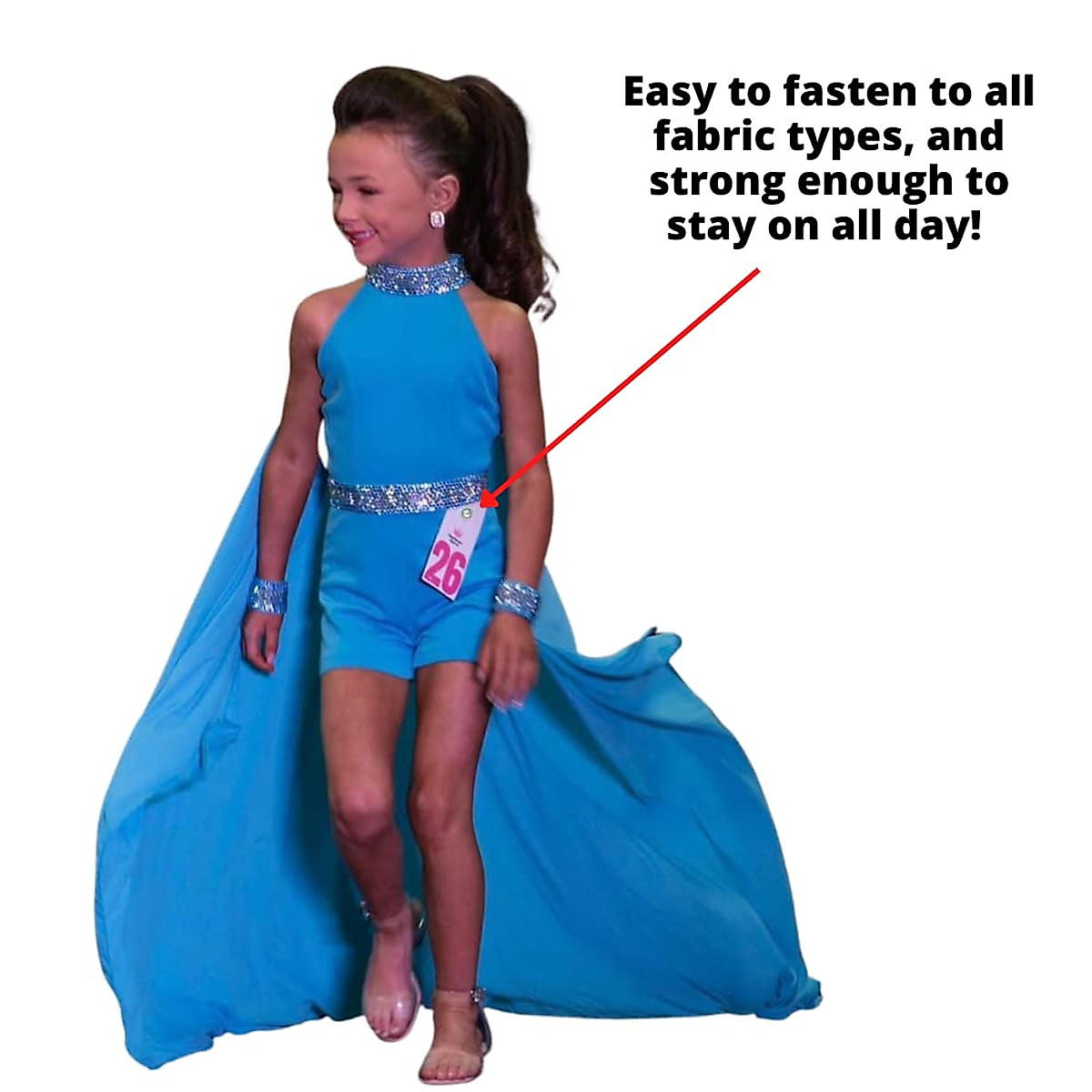 AB Queen Magnet Pageant Contestant Number Sash Fashion Accessory Brooch The Queen's Magnet