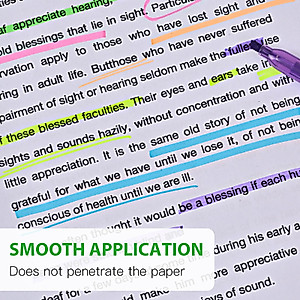 Highlighter - 100 pack color highlighter, color transparent visible fluorescent pen shell, wide chisel point mark, fluorescent pen, school, office