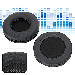 Limouyin Durable Foam Ear Pad Replacement Cushions, 75MM/3.0in Headphone Universal Ear Cushions Replacement Headset Noise Reduction Foam Ear Pads Covers Black