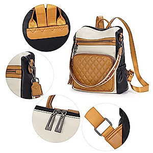 CLUCI Backpack Purse for Women Bundles with Leather Wallet