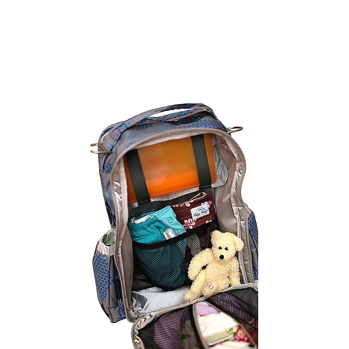 JuJuBe Be Right Back Unisex Travel Backpack, Diaper Bag with Memory Foam Changing Pad, Be Fashionably Organized Anywhere