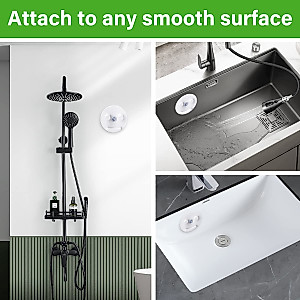 FERCLA 2Pack Sponge Holder,Storage Suction Cup Installation,Sink Caddy,Compatible Smiley Round Sponges Organizer for Kitchen/Bathroom Sink- No Sponges Included