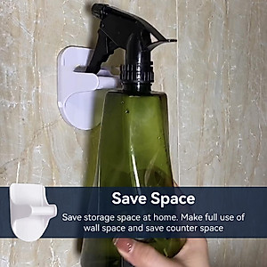 Gsycle Spray Bottle Hanger, 8PCS Spray Bottle Holder Spray Bottle Holder Wall Mount Hooks Spray Bottle Hooks Spray Holder