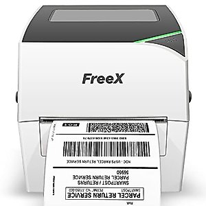 FreeX [Intro Offer] SuperRoll USB Thermal Printer for 4x6 Shipping Labels | 4x6 Shipping Labels Printer | Works with Zebra, Brother, Dymo Labelwriter 4XL, Rollo, Munbyn, MFlabel Labels