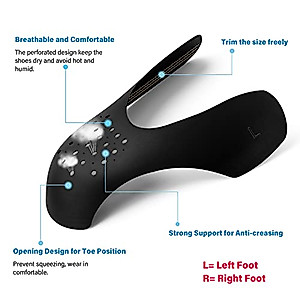 YOLOPARK 6 Pairs Shoe Anti creases protectors, No Creases Shoe Inserts Prevent Sneaker Air Forces Jordans Wrinkle Men's 7.5-13 / Women's 5-8