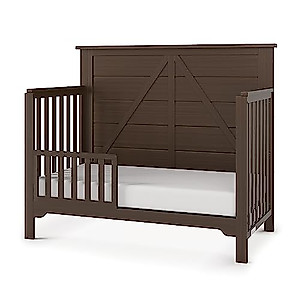 Forever Eclectic Woodland 4-in-1 Convertible Baby Crib, Brushed Truffle