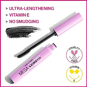wet n wild Mega Length Mascara, Very Black, 0.21 Ounce